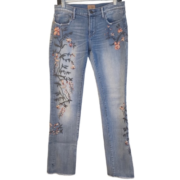 Sundance | Jeans | Sundance Driftwood Audrey Floral Embroidered Jeans ...